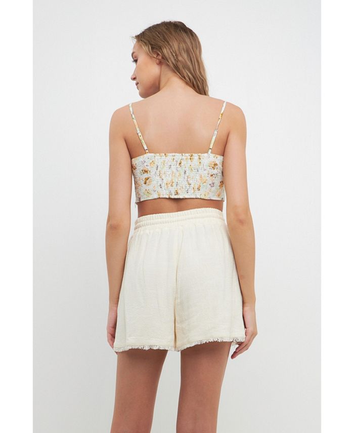 Free the Roses Women's Embroidered Floral Bralette Top - Macy's