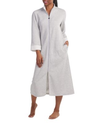 Miss Elaine Women's Stand-Collar Zip-Front Robe - Macy's
