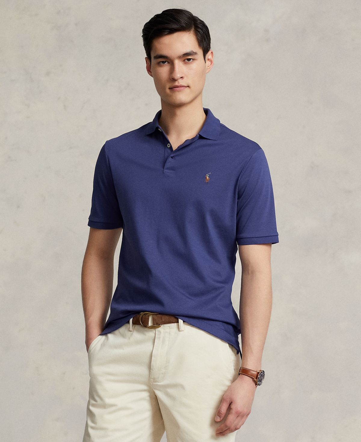 Polo Ralph Lauren Men's Classic Fit Soft Cotton Polo In Boathouse Navy | ModeSens