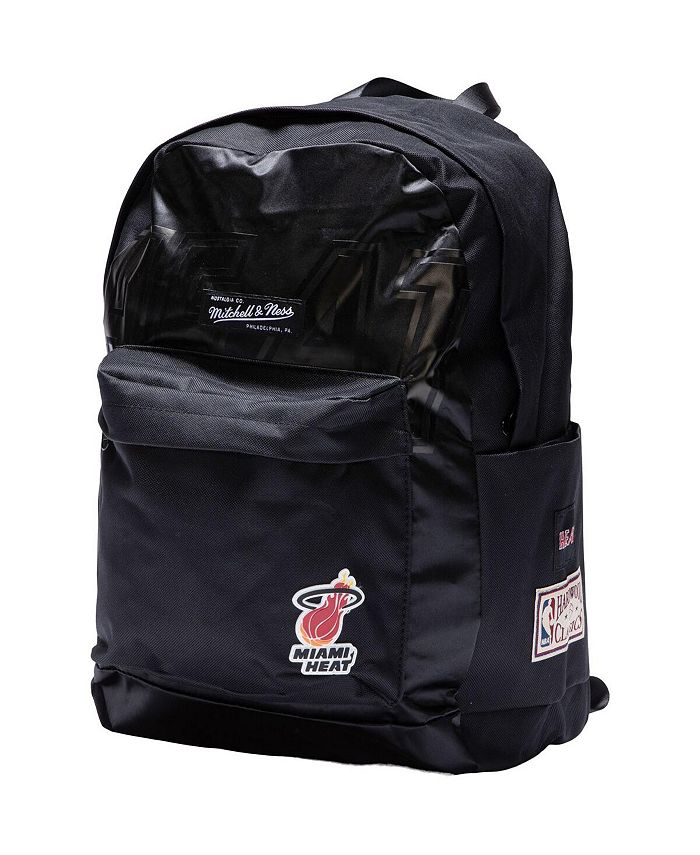 Mitchell & Ness Youth Boys and Girls Black Miami Heat Team Backpack ...