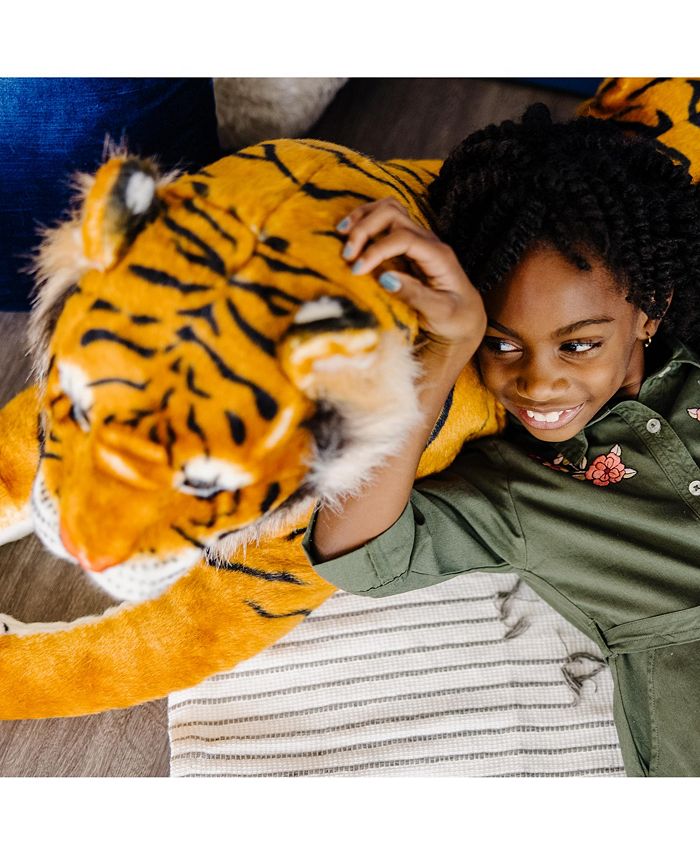 Melissa and Doug Melissa & Doug Giant Tiger - Lifelike Stuffed Animal ...