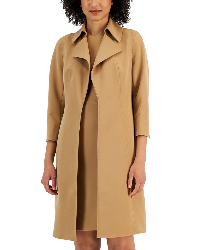 Anne Klein Women's Open-Front Topper Coat - Macy's