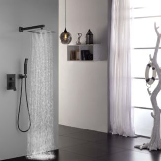 Simplie Fun 10 inch Shower Head Bathroom Luxury Rain Mixer Shower ...