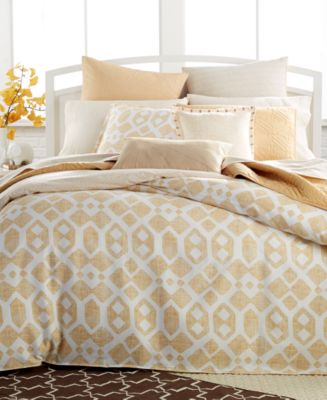 CLOSEOUT! Bar III Modis Gold King Comforter - Macy's