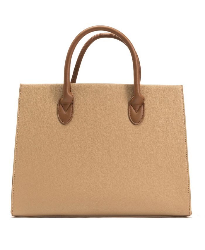 LIKE DREAMS Veda Two-Tone Buckle Medium Satchel Bag - Macy's