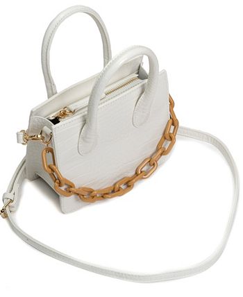 LIKE DREAMS Kenzie Chain Croc Faux Leather Mini Crossbody Bag - Macy's