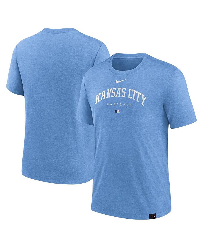 Nike Men's Heather Light Blue Kansas City Royals Authentic Collection ...