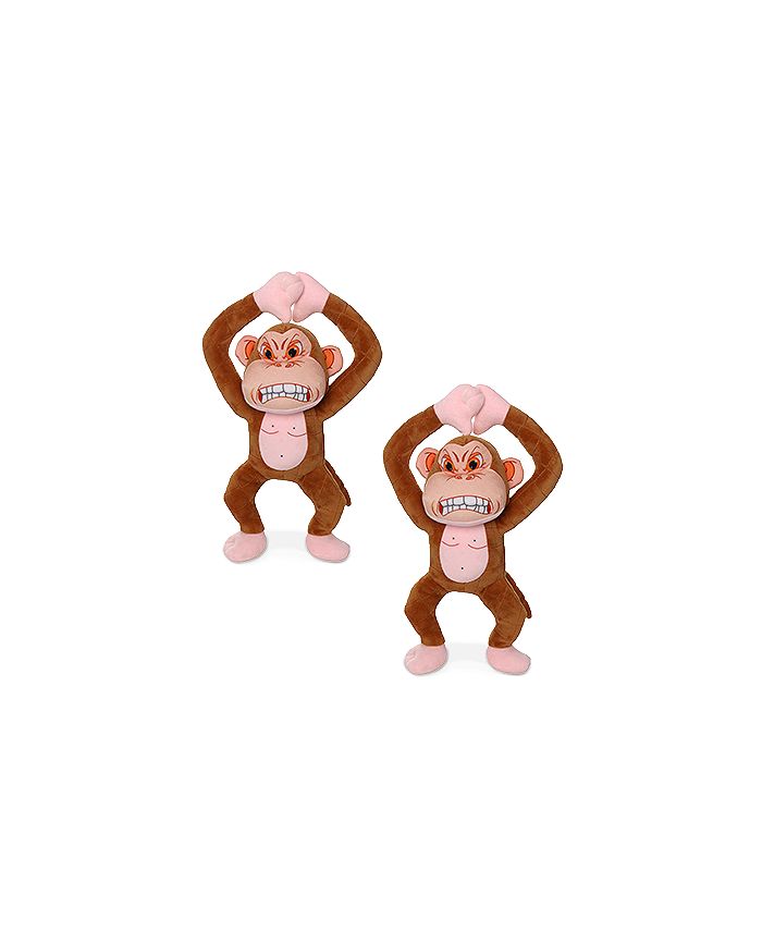 Mighty Angry Animals Monkey, 2-Pack Dog Toys - Macy's
