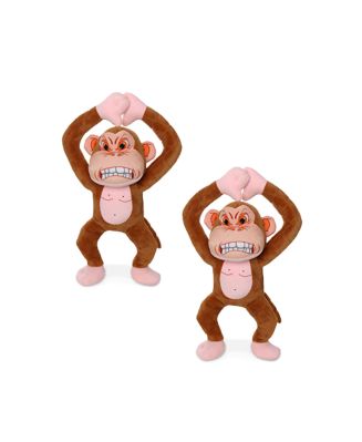 Mighty Angry Animals Monkey, 2-Pack Dog Toys - Macy's