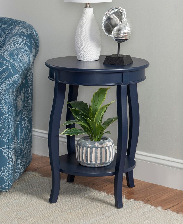 Linon Home Décor Powell Furniture Andover Round Side Table - Macy's