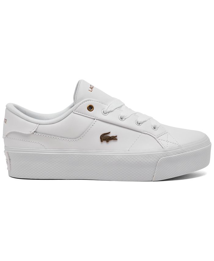 Lacoste Women's Ziane Leather Platform Casual Sneakers from Finish Line ...