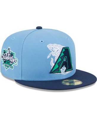 Men's New Era Light Blue, Navy Arizona Diamondbacks Green Undervisor ...