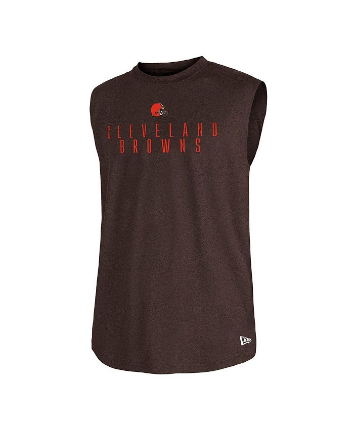 New Era Men's Brown Cleveland Browns Team Muscle Tank Top - Macy's