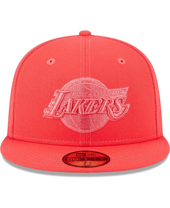 New Era Men's Red Los Angeles Lakers Spring Color Pack 59FIFTY Fitted ...