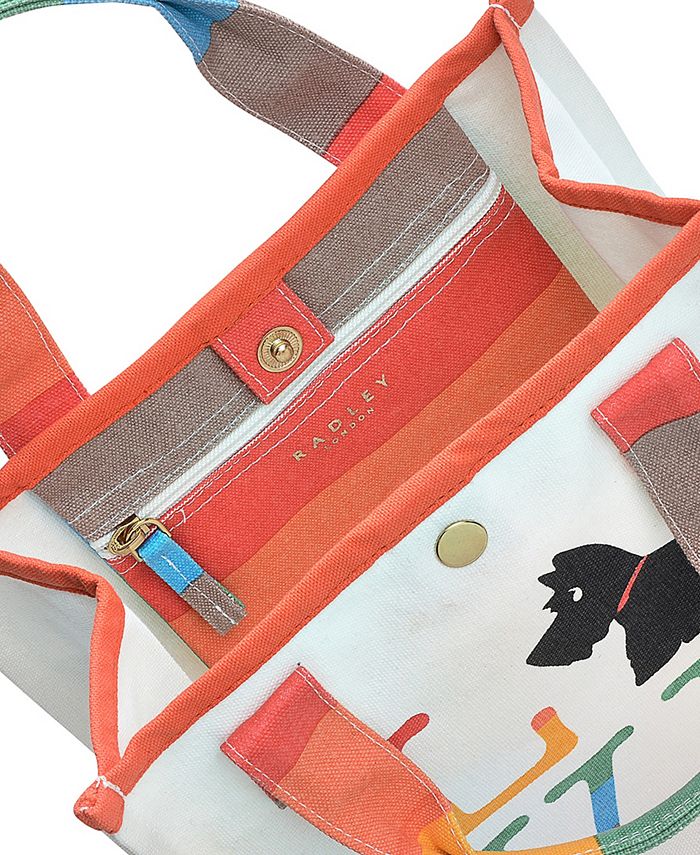Radley London Pride Small Open Top Canvas Tote Bag - Macy's