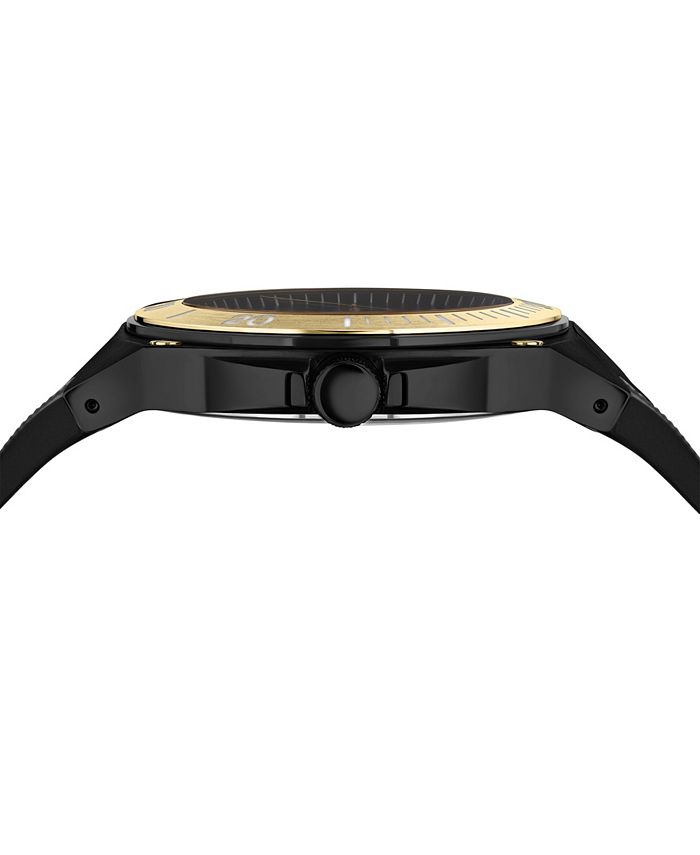 Versus Versace Men's Three-Hand Date Quartz Versus Reaction Black ...