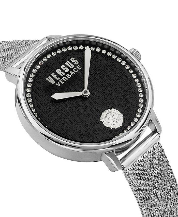 Versus Versace Women's Two-Hand Quartz La Villette Silver-Tone ...