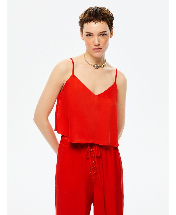 NOCTURNE Women's Thin Strap Crop Top - Macy's