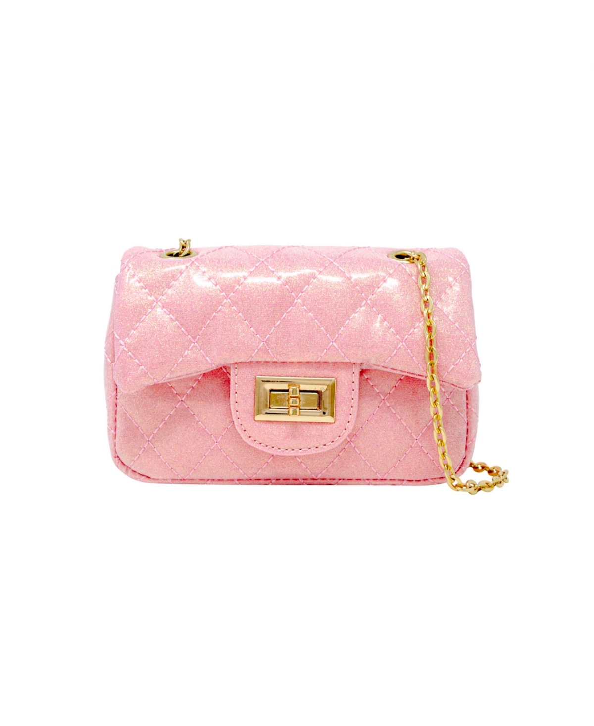 Click here for Tiny Treats Girls Pink Classic Quilted Sparkle Min... prices