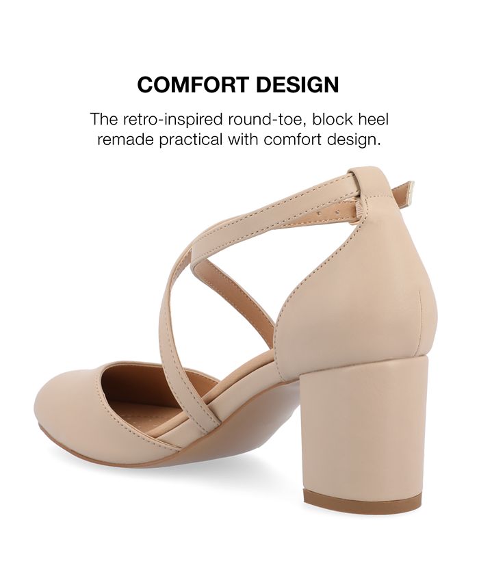 Journee Collection Women's Foster Crisscross Heels - Macy's