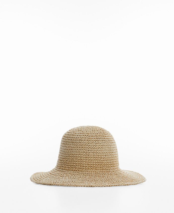 MANGO Women's Natural Fiber Hat - Macy's