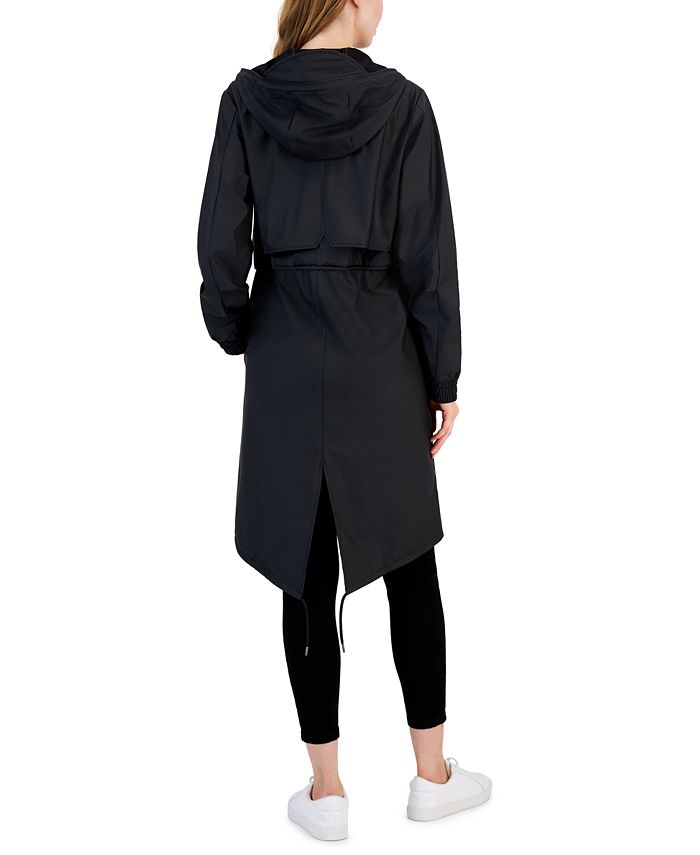 Rains Women's String Hooded Drawstring-Waist Parka - Macy's