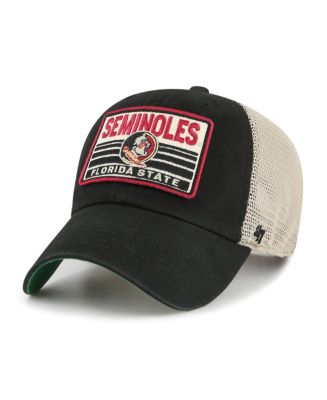 Men's '47 Brand Black, Natural Florida State Seminoles Four Stroke ...