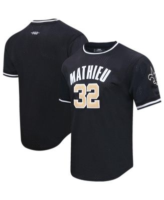 Men's Pro Standard Tyrann Mathieu Black New Orleans Saints Mesh Player Name and Number Top - Macy's