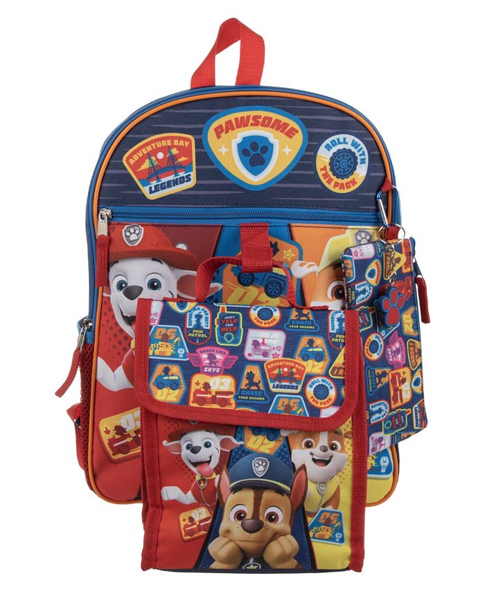 Paw Patrol 5 Piece Backpack Set - Macy's