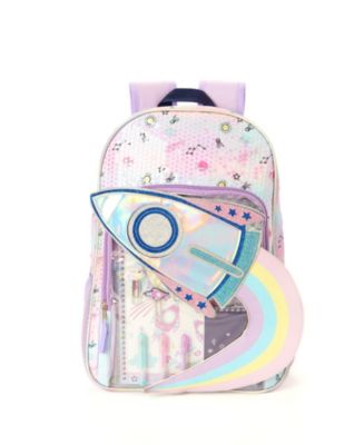 InMocean Little and Big Girls Space Backpack with Stationary Set - Macy's