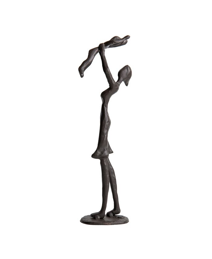 Danya B Proud Mother Lifting Child Up Contemporary Iron Sculpture ...