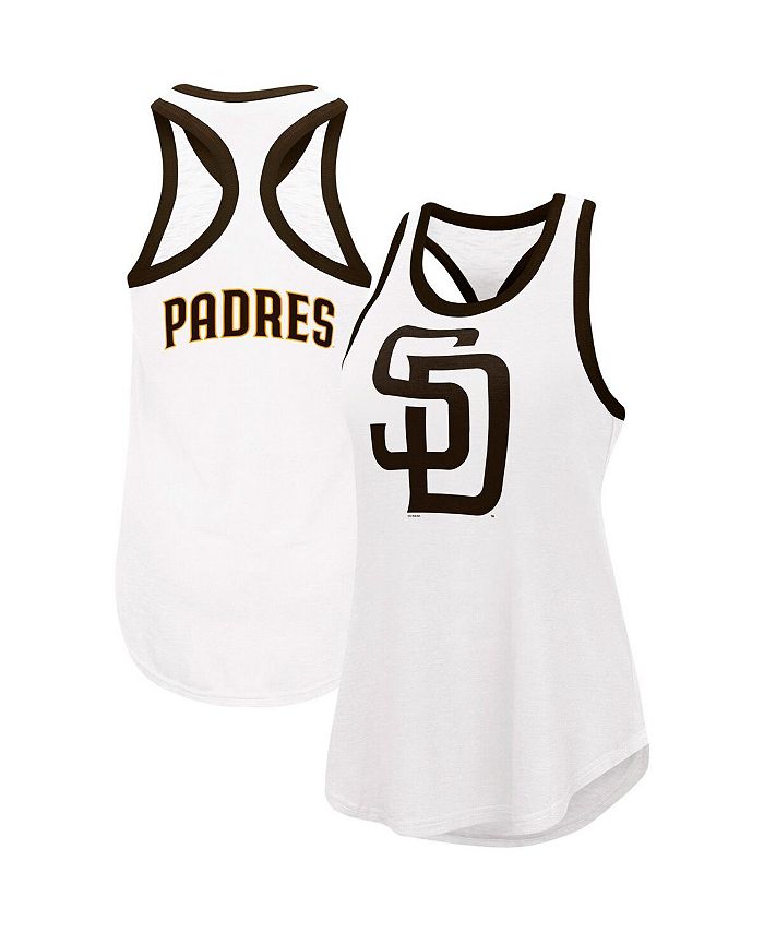 G-III 4Her by Carl Banks Women's White San Diego Padres Tater Tank Top ...