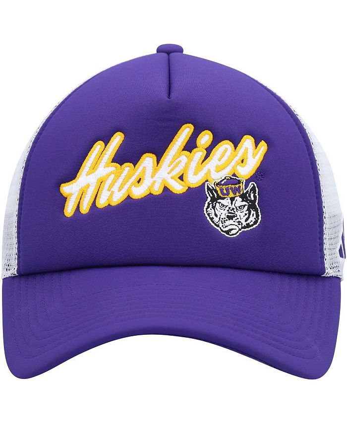 adidas Men's Purple Washington Huskies Script Trucker Snapback Hat - Macy's