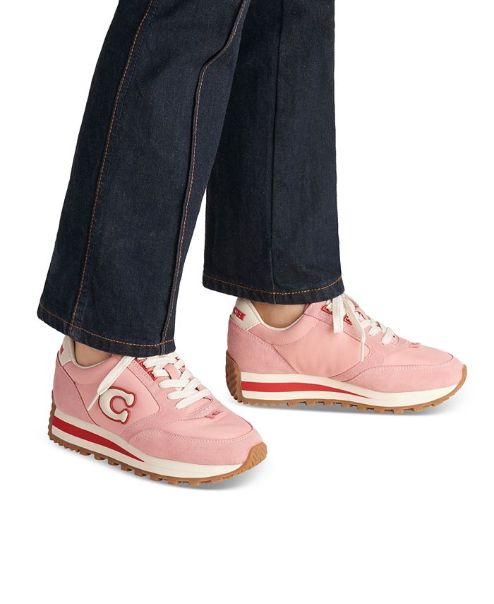 COACH Women's Runner "C" Lace Up Jogger Sneakers - Macy's