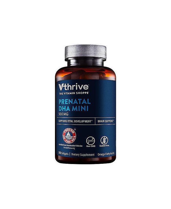 Vthrive Prenatal DHA Mini with 500mg Omega-3 Fish Oil for Fetal ...