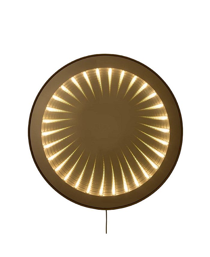 Nova Lighting Nova of California 36" Polishes Chrome Carnival Round LED Infinity Mirror - Macy's