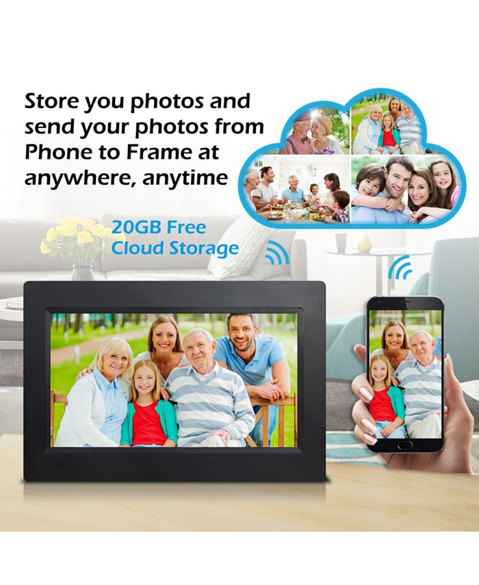 Sungale 10 in Cloud Digital Photo Frame, 20GB Cloud Storage, Smart App ...