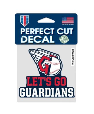 Wincraft Cleveland Guardians 4'' x 4'' Perfect Cut Logo Slogan Decal ...
