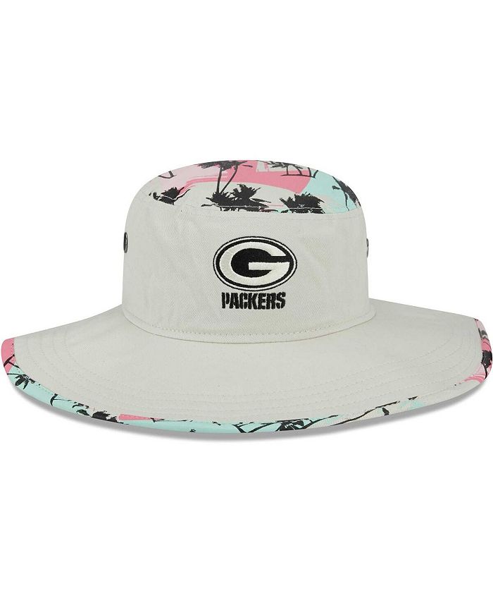 New Era Men's Khaki Green Bay Packers Retro Beachin' Bucket Hat - Macy's