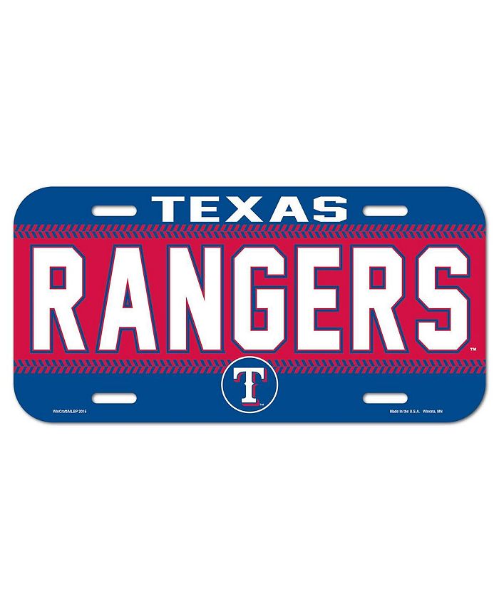 Wincraft Texas Rangers Team Logo Plastic License Plate - Macy's