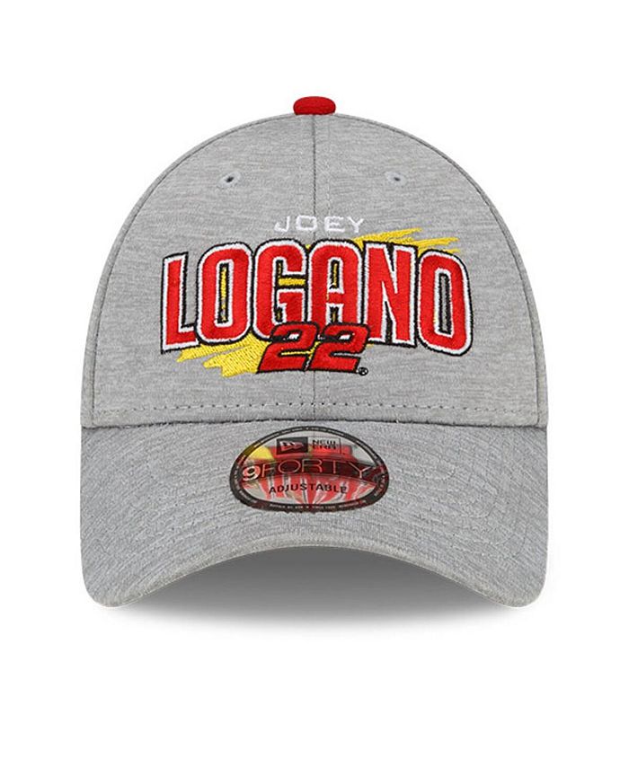 New Era Men's Gray Joey Logano Name Splash 9FORTY Snapback Adjustable ...