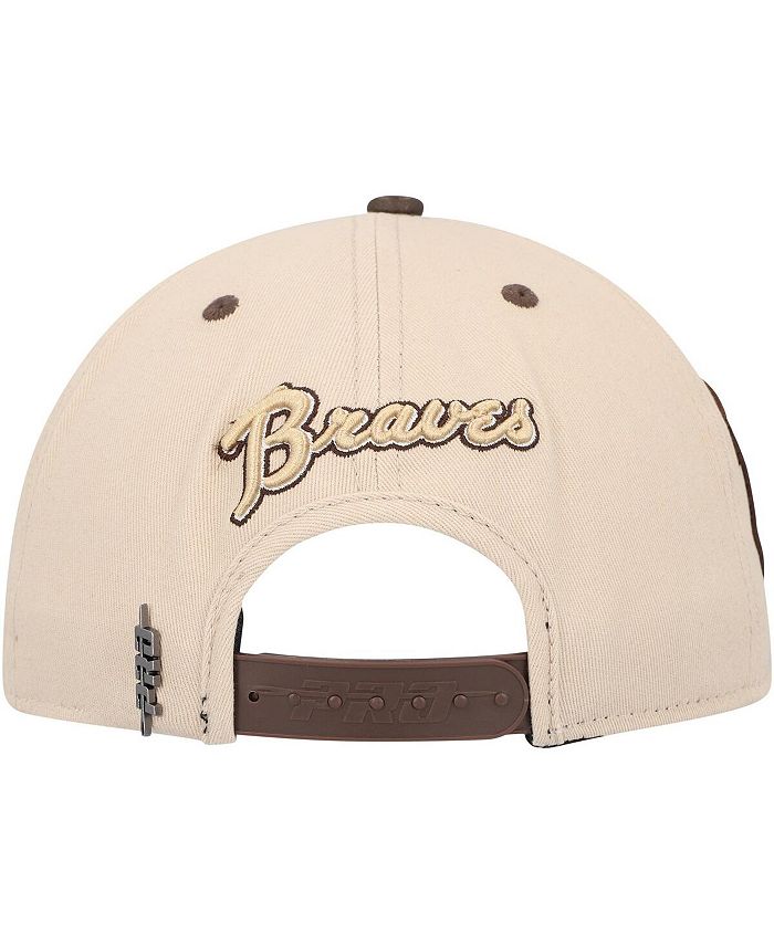 Pro Standard Men's White, Brown Atlanta Braves Chocolate Ice Cream Drip ...