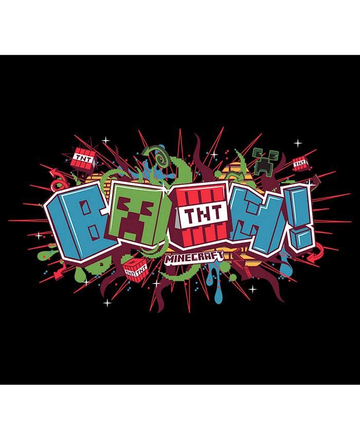 Microsoft Boy's Minecraft Creeper Boom Colorful Child T-Shirt - Macy's