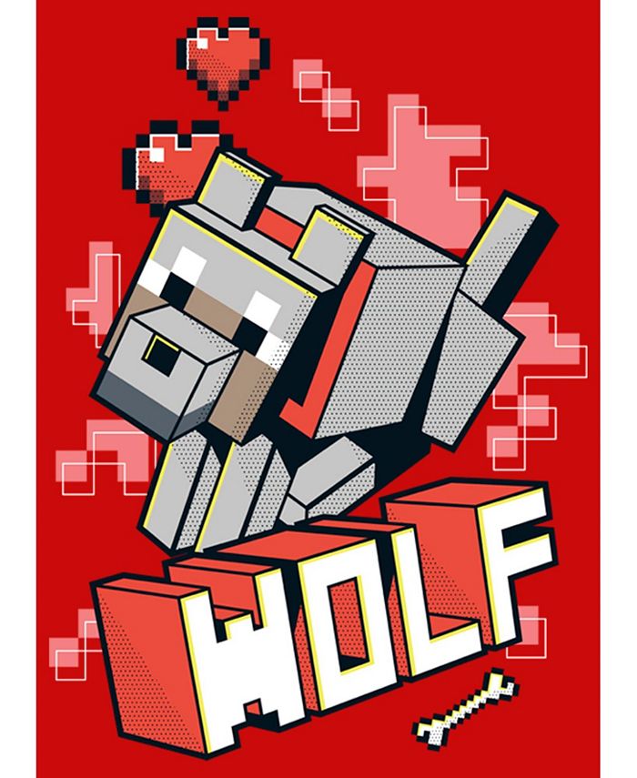 Microsoft Boy's Minecraft Wolf Child T-Shirt - Macy's