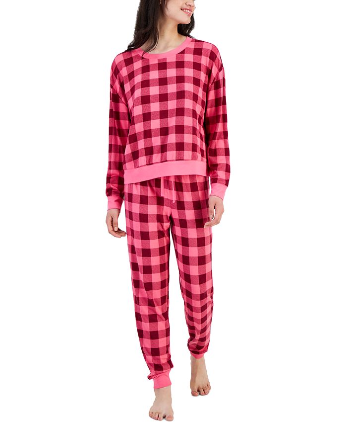 Jenni Women's 2-Pc. Long-Sleeve Packaged Pajamas Set, Created for Macy ...