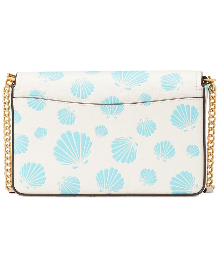 kate spade new york Morgan Seashell Embossed Saffiano Leather Flap ...