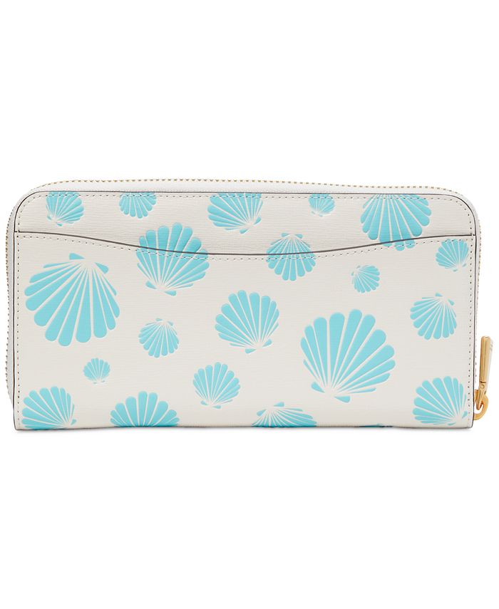 kate spade new york Seashell Embossed Saffiano Leather Zip Around ...