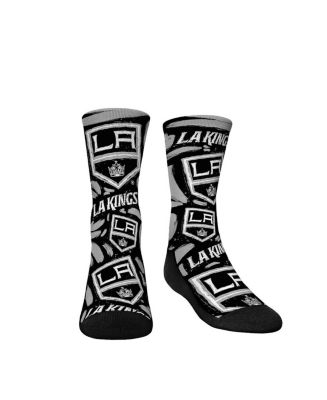 Youth Boys and Girls Rock 'Em Socks Los Angeles Kings Allover Logo and ...