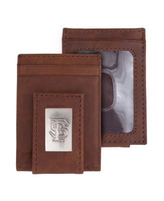 Men's Brown Florida State Seminoles Leather Front Pocket Wallet - Macy's