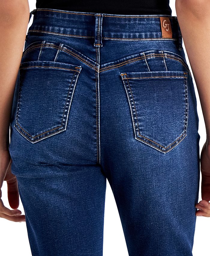 Gogo Jeans Juniors' High-Waist Basic Curvy Skinny Jeans - Macy's